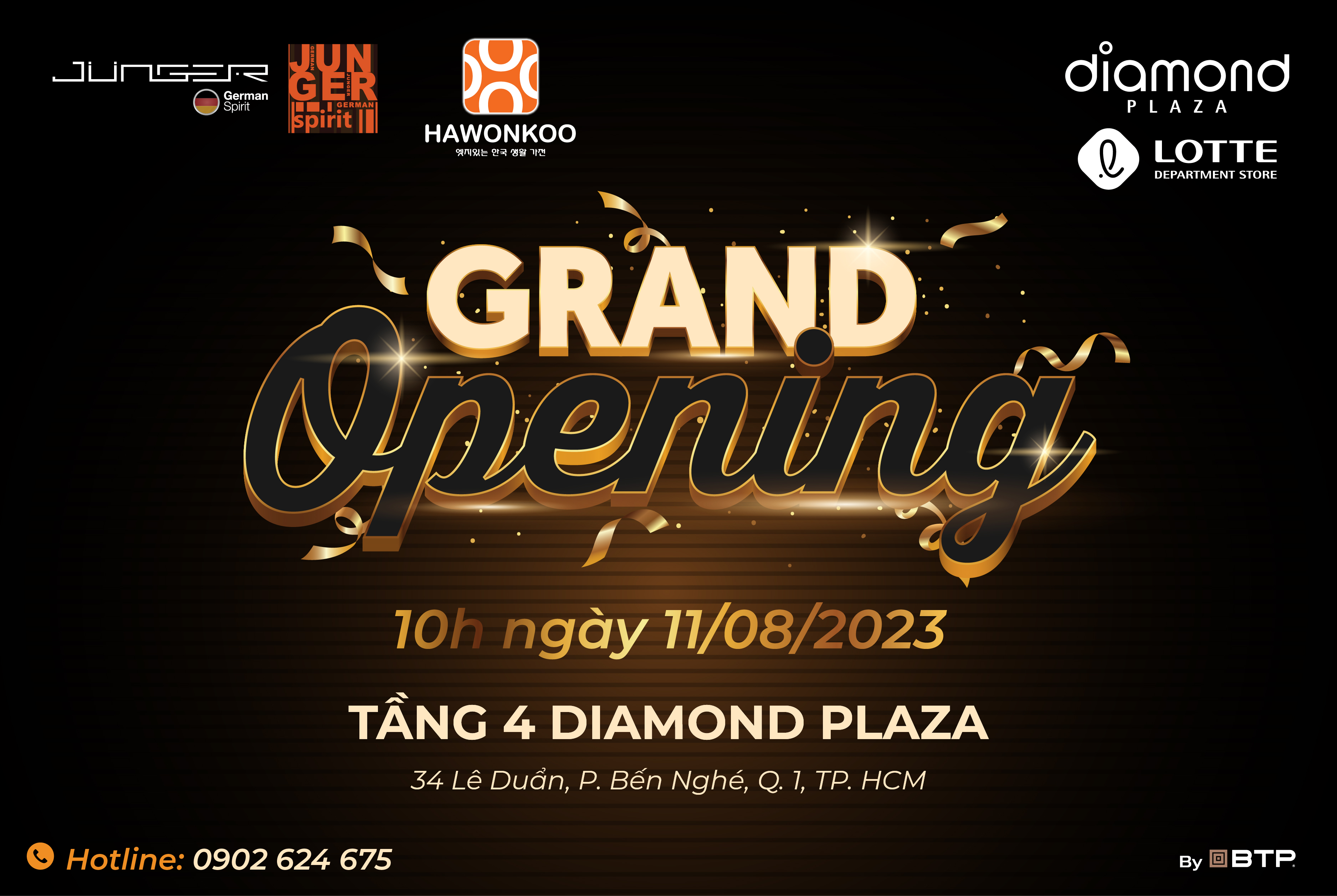 Đón chờ khai trương Junger Store tại TTTM Diamond Plaza - Đẳng cấp từ Đức